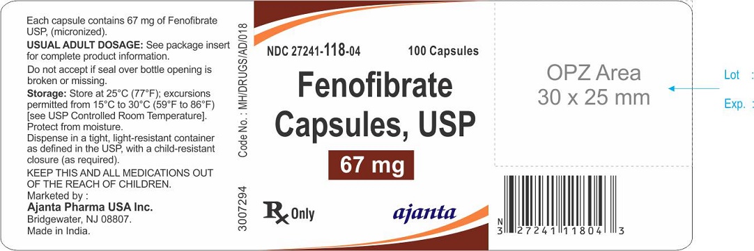 NDC 27241-120 Fenofibrate Fenofibrate