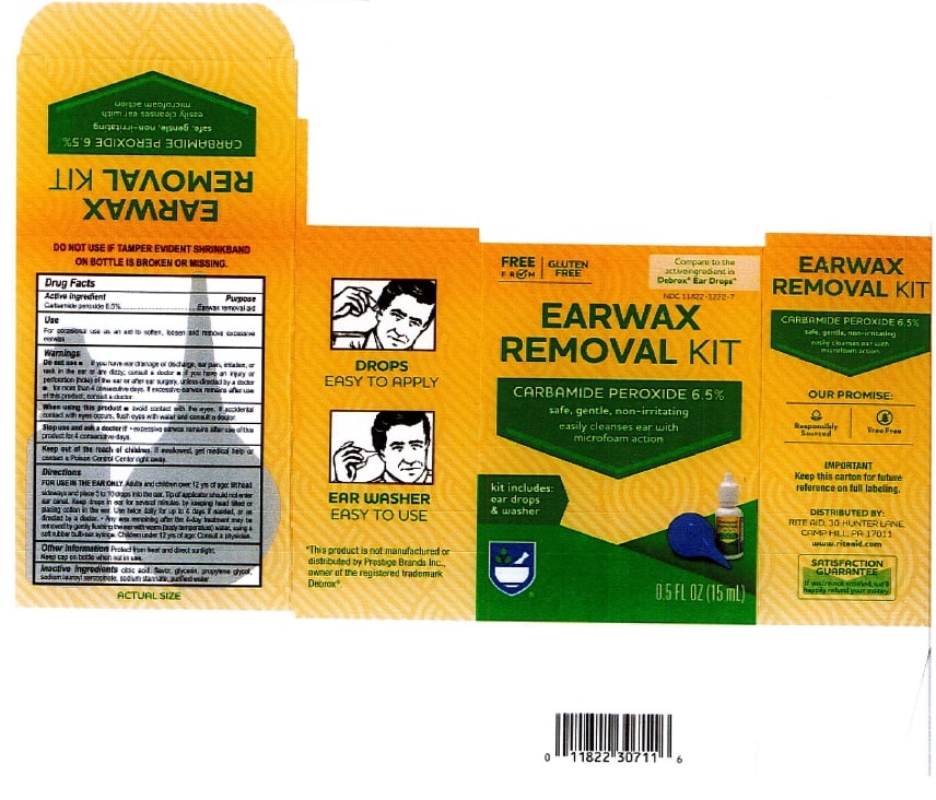 NDC 11822-1224 Ear Wax Rmvl Rite Aid Liquid Auricular (otic)