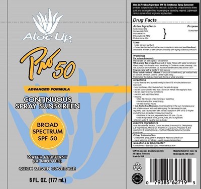 Aloe Up Pro 50 Spray- Images NDC61477-211