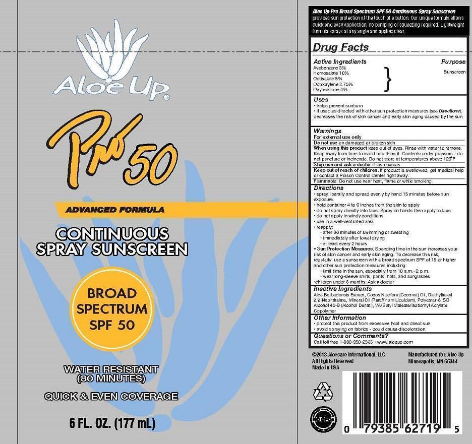 Product Images Aloe Up Pro 50 Continuous Sunscreen Photos - Packaging ...