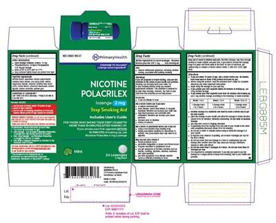 FDA Label for Nicotine Lozenge Oral - Indications, Usage & Precautions