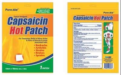 Capsaicin Pain Relief Patch- Images NDC67510-0303
