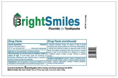 FDA Label for Bright Smiles - Indications, Usage & Precautions