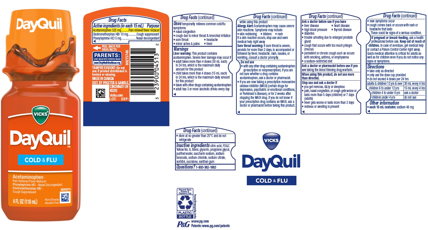 NDC 69423-980 Vicks Dayquil Cold And Flu Multi-symptom Relief Liquid Oral