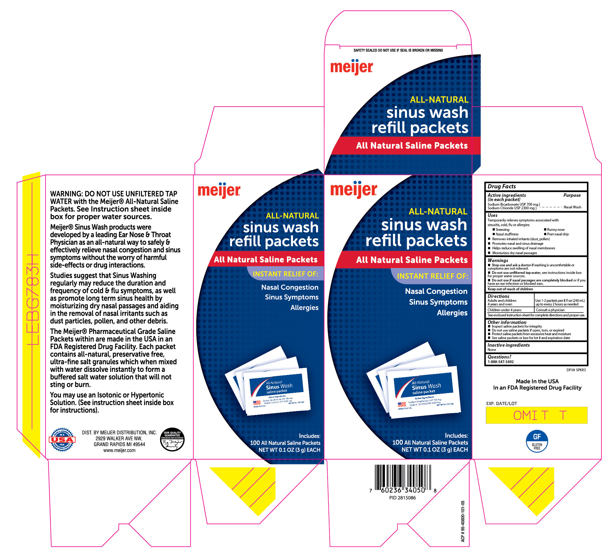 Product Images Sinus Wash Saline Refills Meijer Photos - Packaging ...