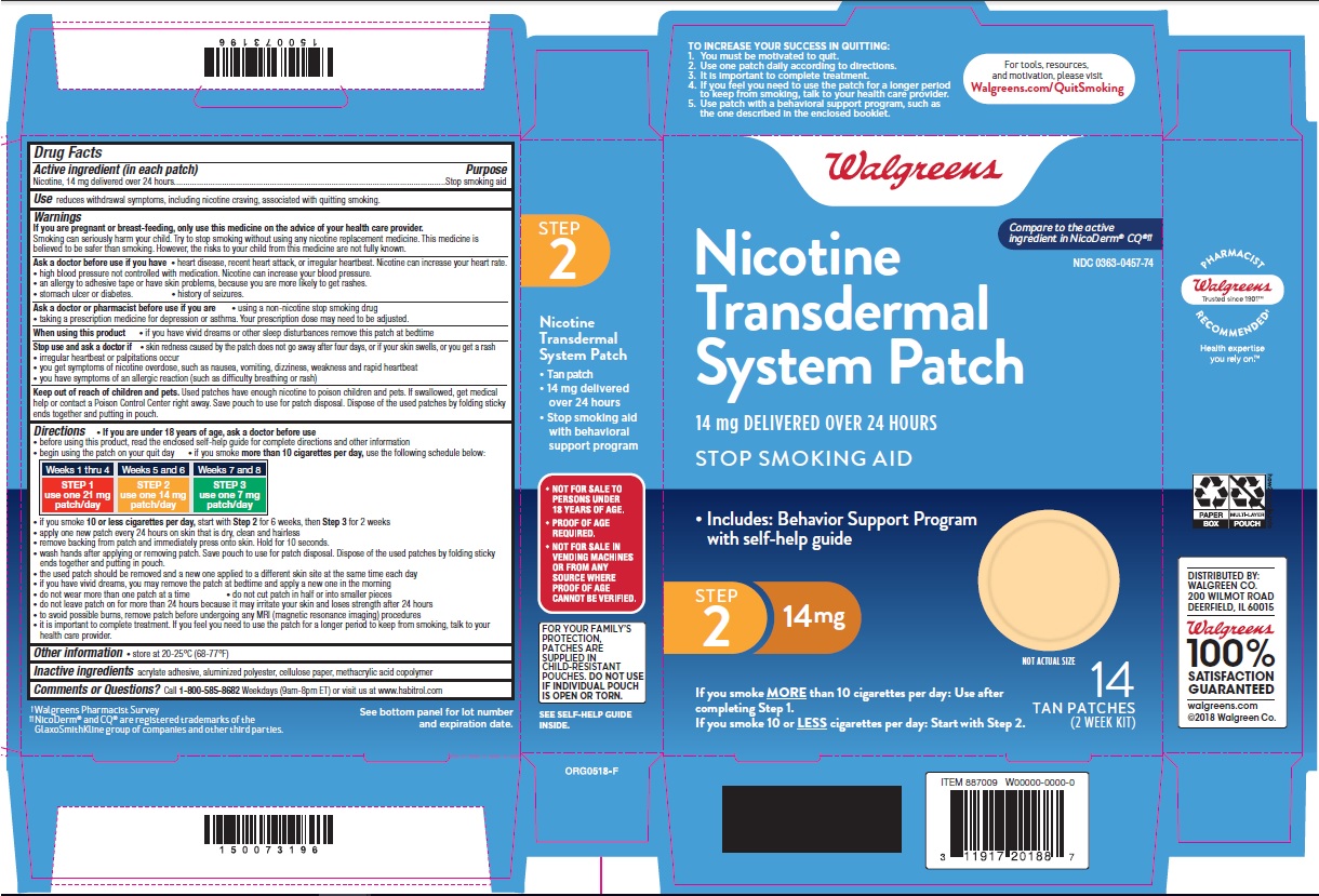 Nicotine Patch, Extended Release- Images NDC0363-0457