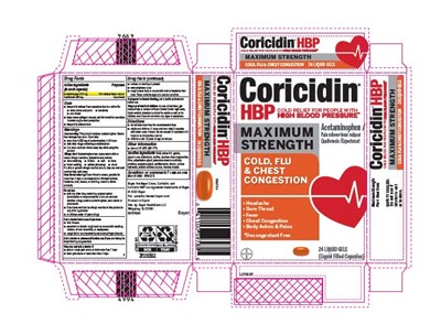 Coricidin Hbp Maximum Strength Cold- Images NDC11523-0094
