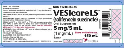 Product Images Vesicare LS Photos - Packaging, Labels & Appearance