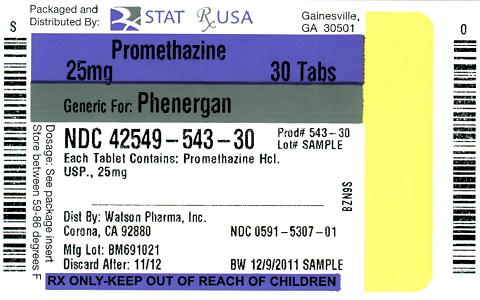 NDC 42549-543 Promethazine Hydrochloride Label Information - Details ...