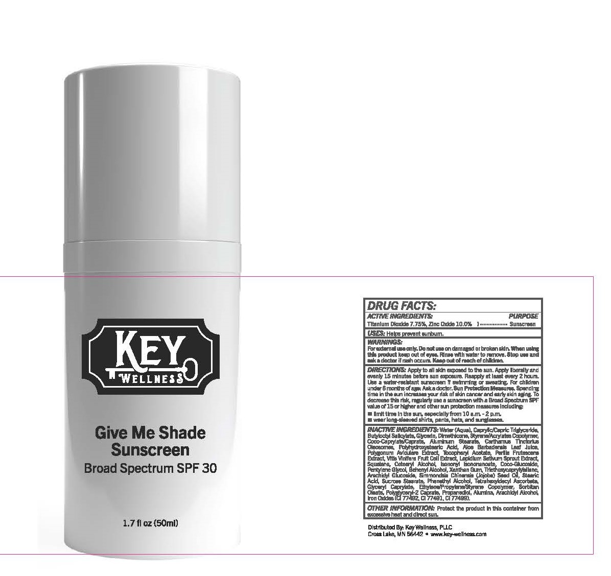 Give Me Shade Sunscreen Product Images - NDC 82813-0650