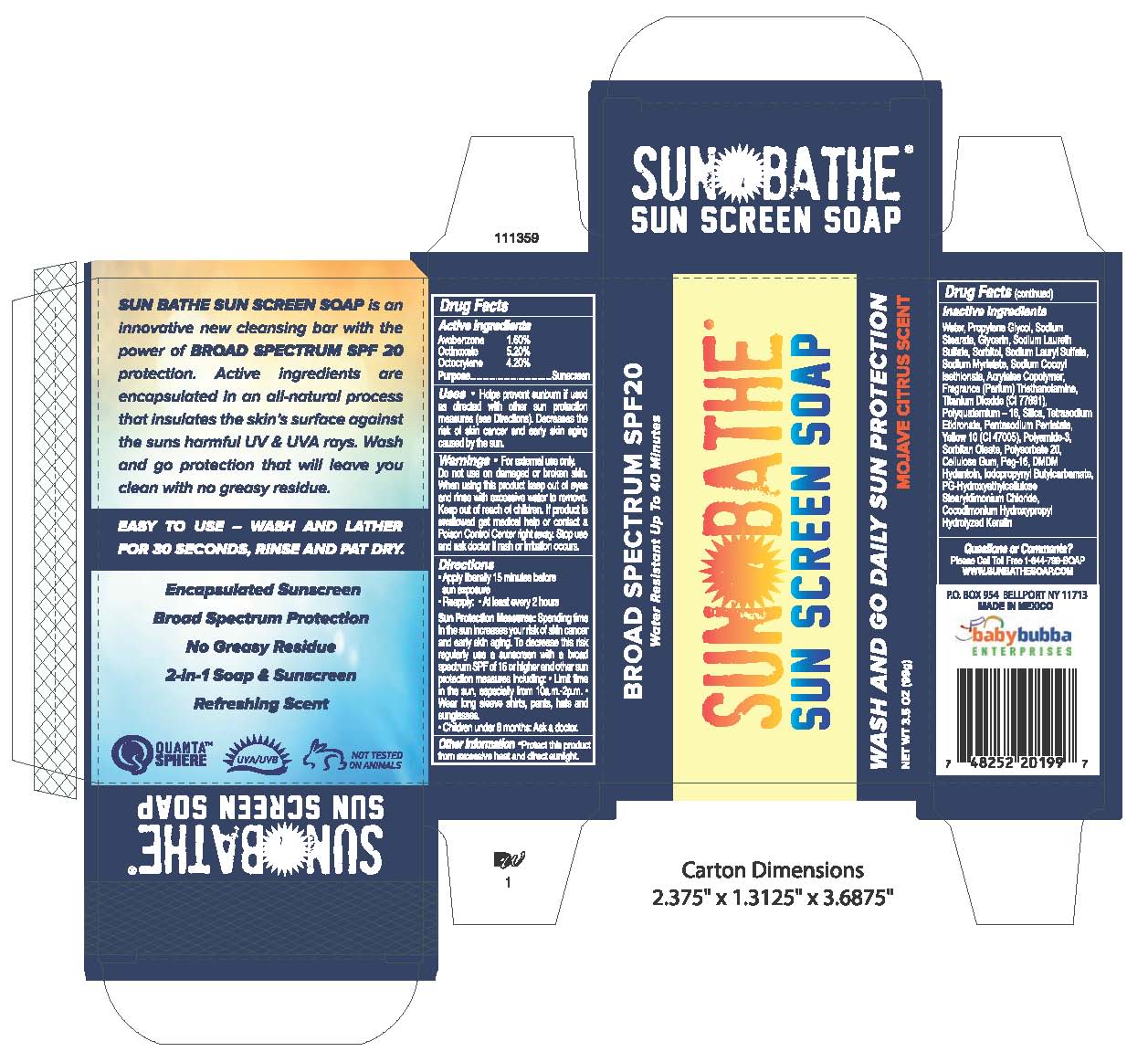 Product Images Sun Bathe Sunscreen Spf 20 Photos - Packaging, Labels ...