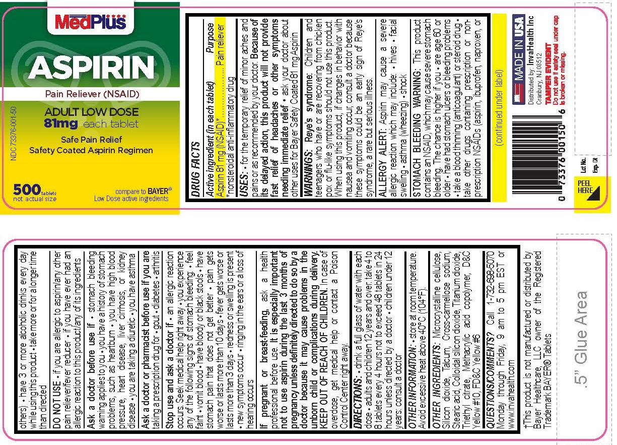 Aspirin Tablet, Delayed Release - Images NDC 73376-001