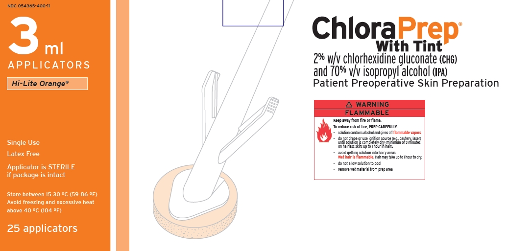 NDC 54365-400 Chloraprep One-step Chlorhexidine Gluconate And Isopropyl ...