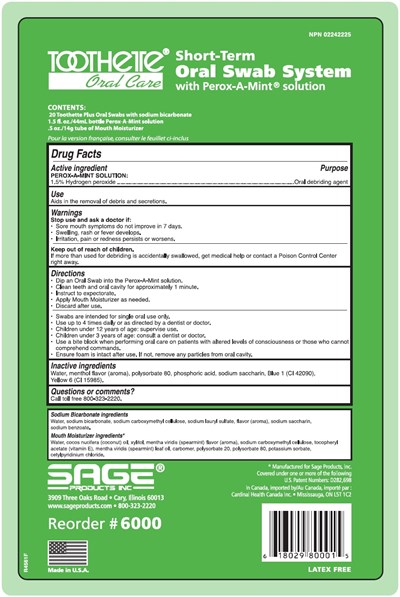 Short Term Oral Swab System FDA Label - NDC 53462-201