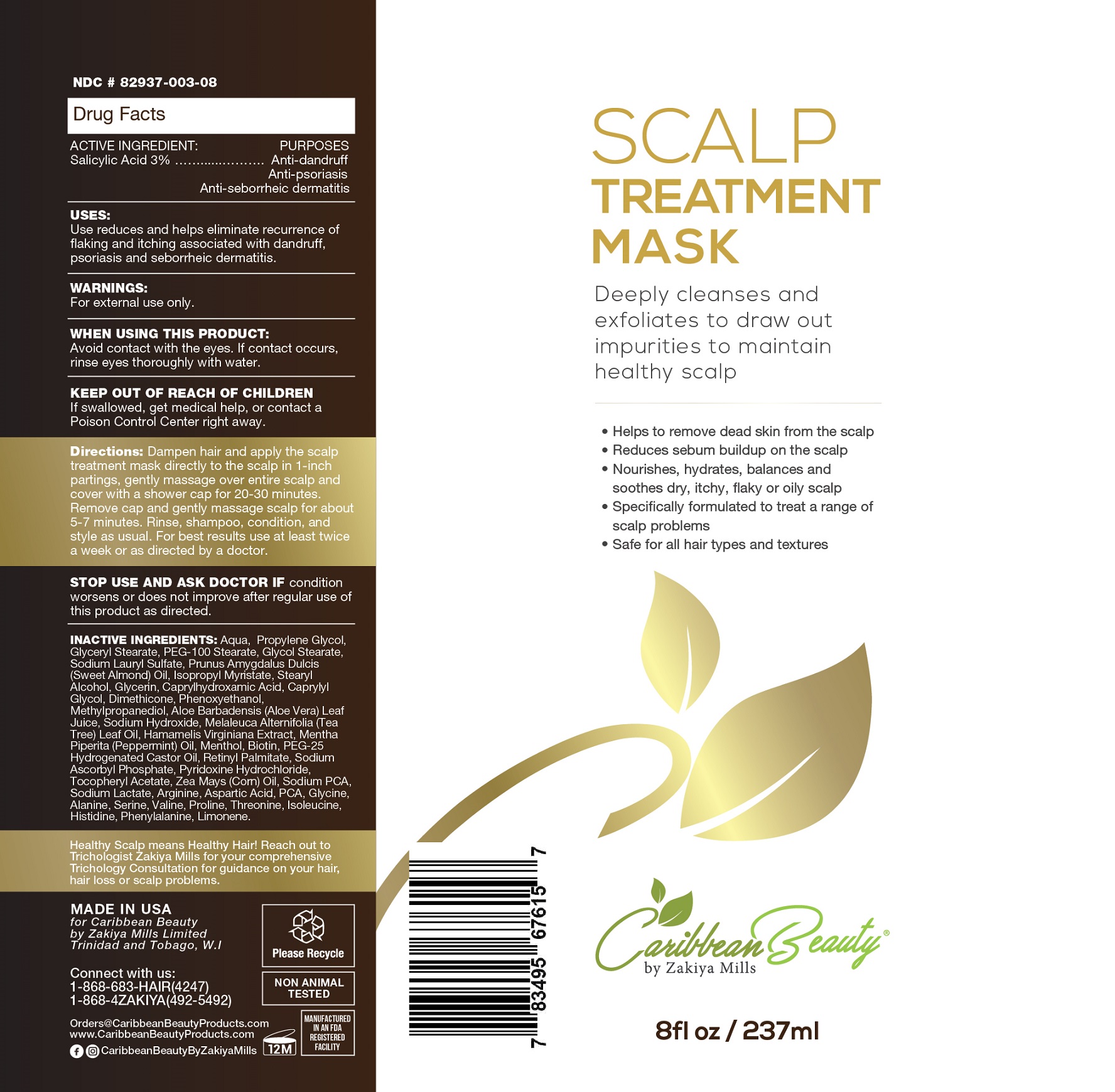 Product Images Caribbean Beauty - Scalp Treatment Mask Photos ...