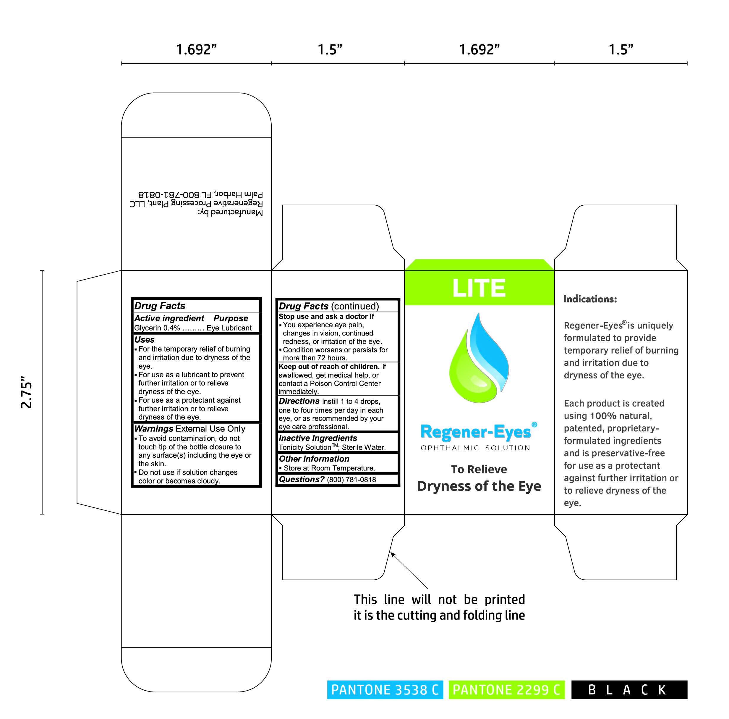 Regener-eyes Solution/ Drops Product Images - NDC 82305-006