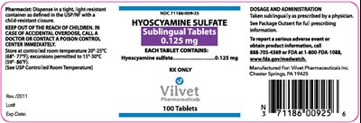 Product Images Hyoscyamine Sulfate Photos - Packaging, Labels & Appearance