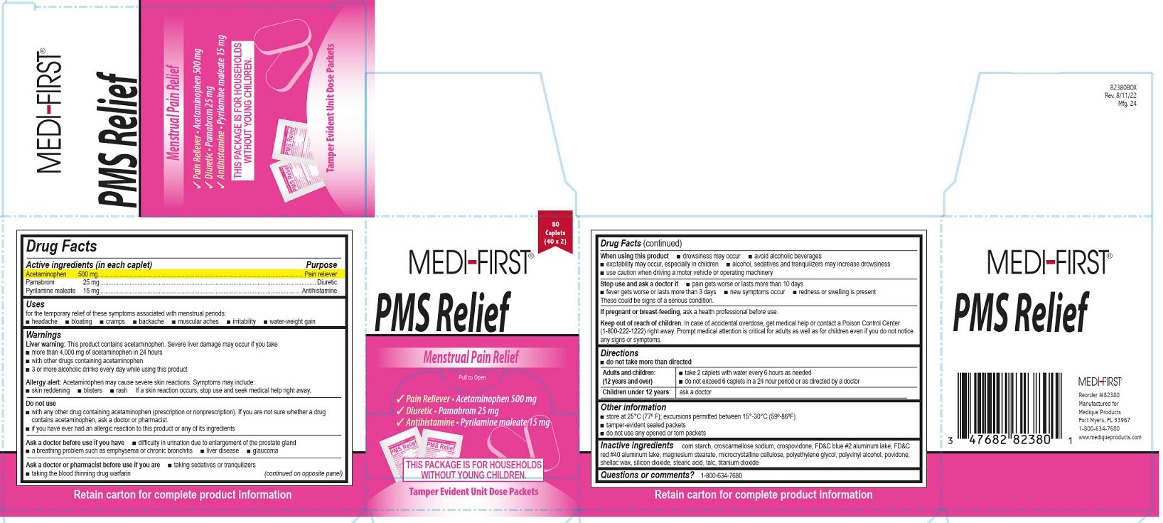 NDC 47682-723 Medi First Plus Pms Relief Tablet, Coated Oral