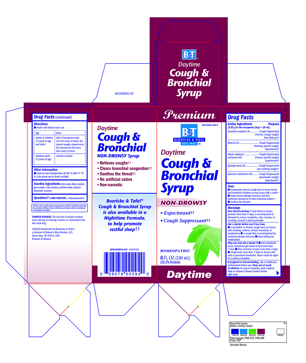 NDC 68466-1008 Cough And Bronchial Daytime Syrup Syrup Oral; Oral