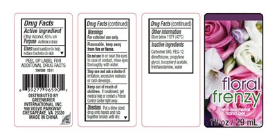 FDA Label for Floral Frenzy - Indications, Usage & Precautions