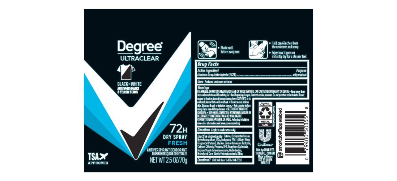 Degree Aerosol, Spray Product Images - NDC 64942-2102