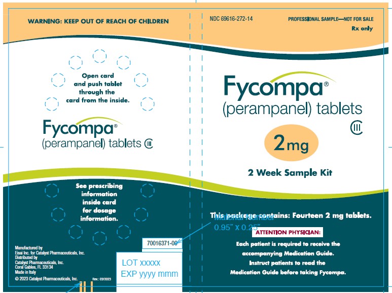 Fycompa Tablet- Images NDC69616-272