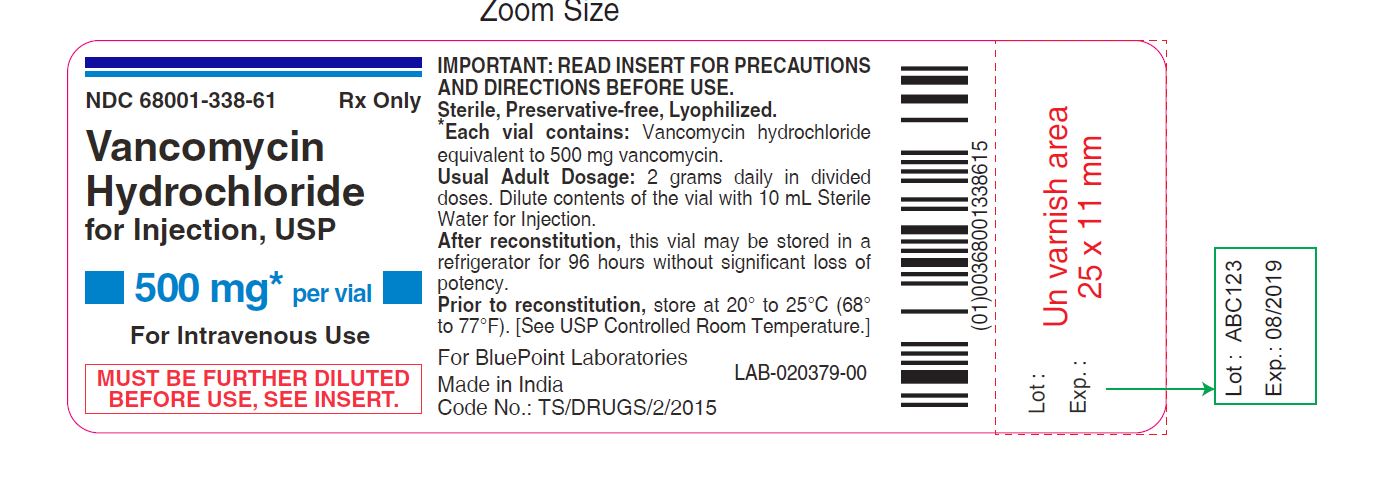 NDC 68001-338 Vancomycin Hydrochloride Vancomycin