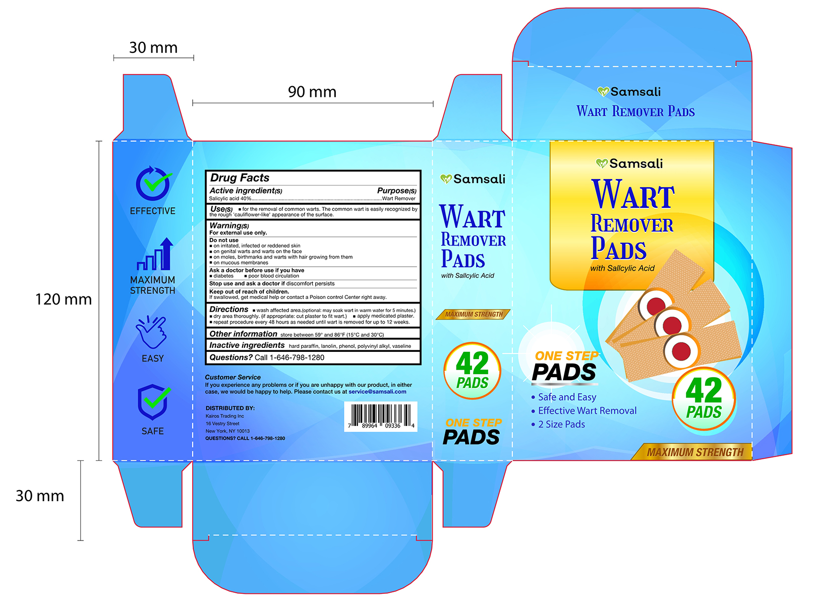 NDC RxNorm Crosswalk 83124-001 Samsali Wart Remover Pads