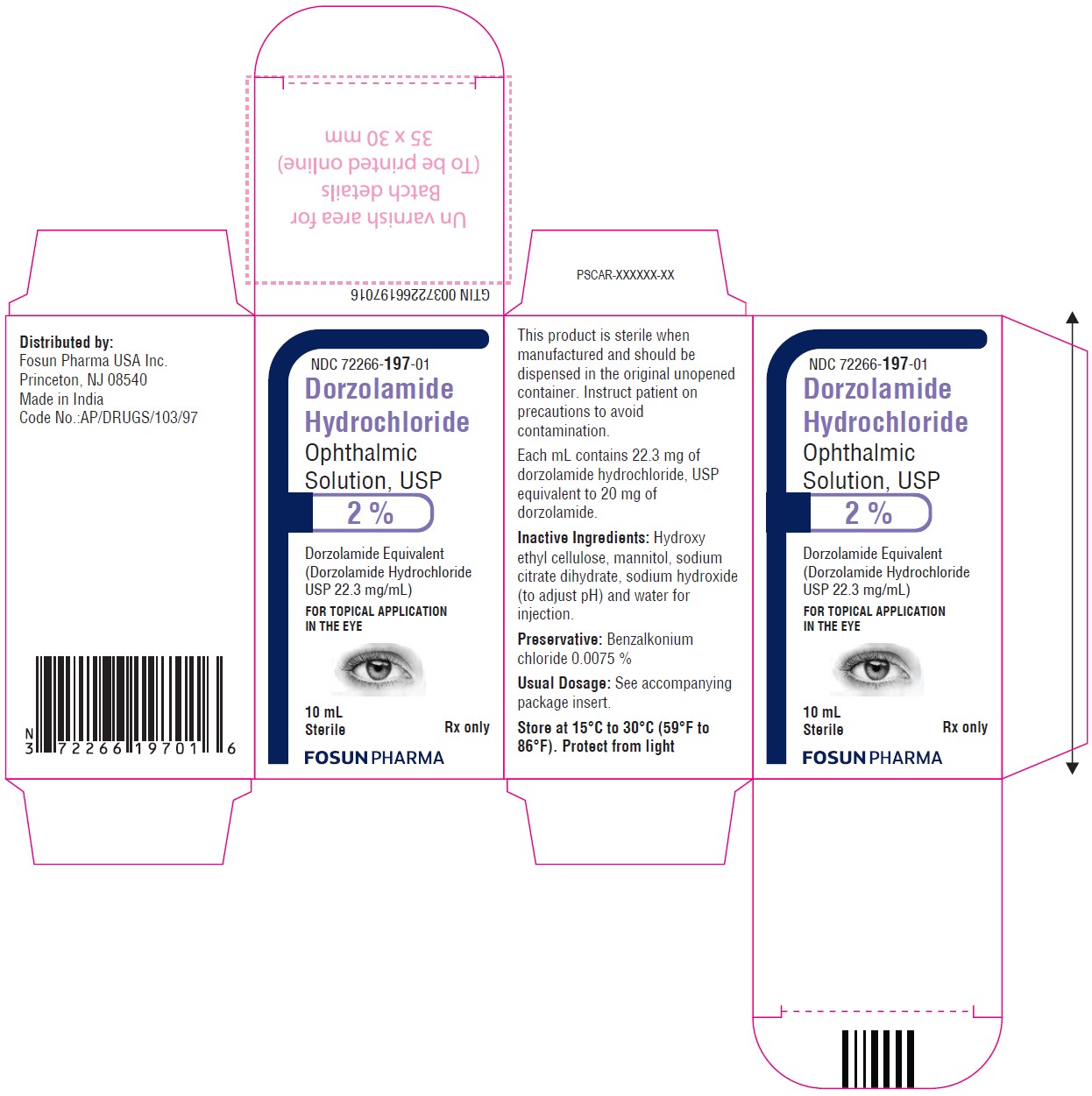 Product Images Dorzolamide Hydrochloride Photos - Packaging, Labels ...