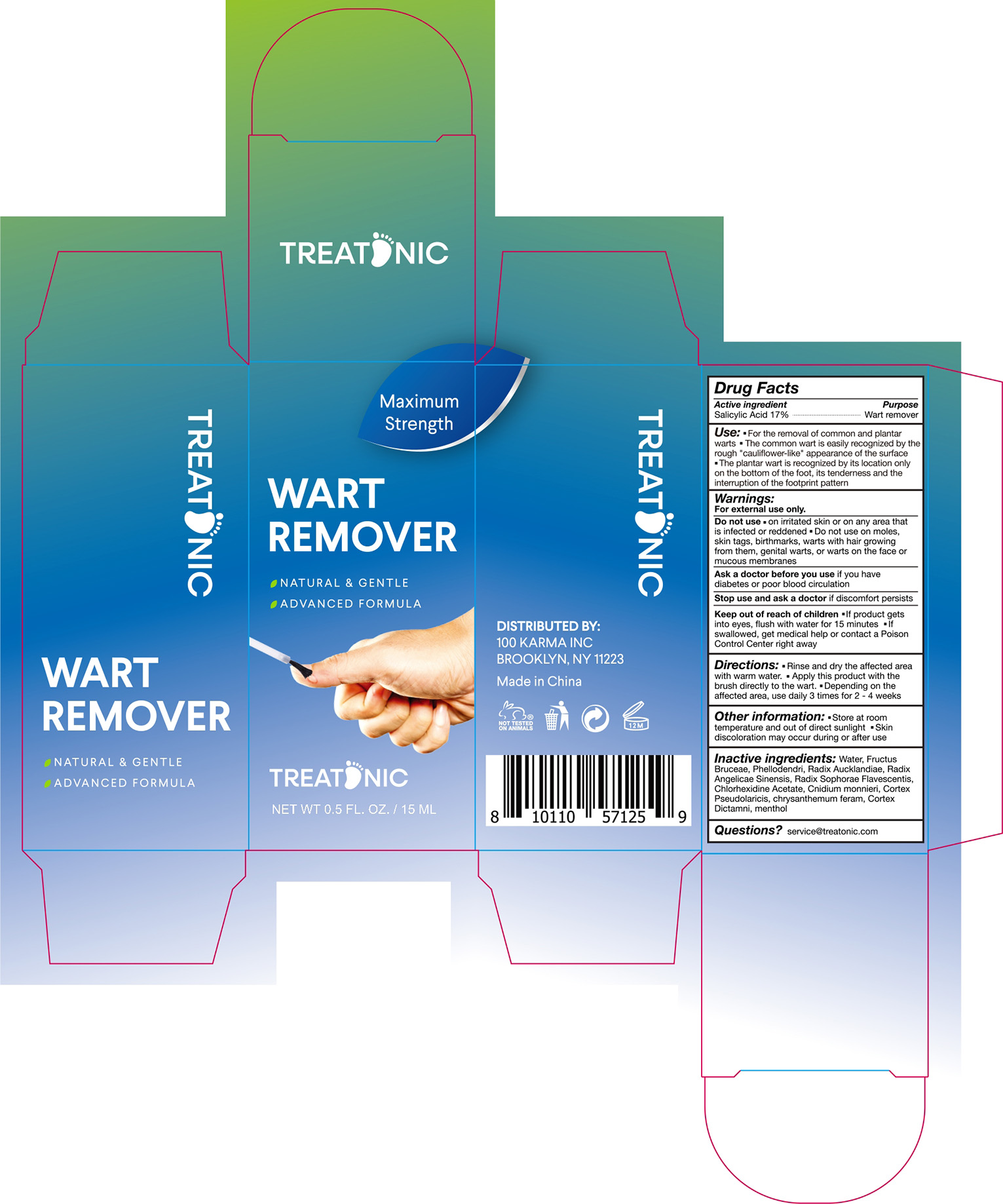 Product Images Treatonic Wart Remover Photos - Packaging, Labels ...