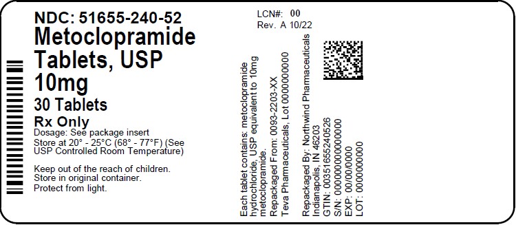 FDA Label for Metoclopramide Tablet Oral - Indications, Usage & Precautions