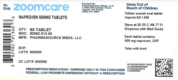 Naproxen Tablet Product Images - NDC 82982-013