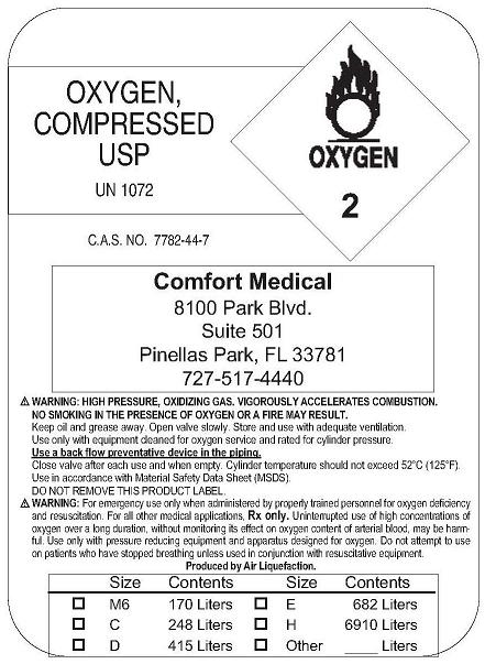 Oxygen Product Images - NDC 49799-0001