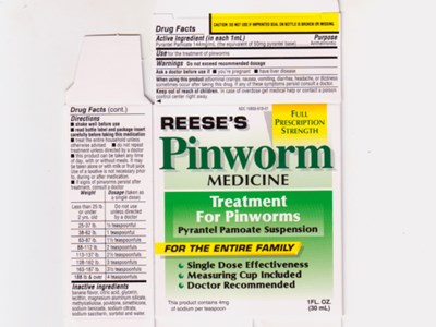 FDA Label for Pinworm Medicine - Indications, Usage & Precautions