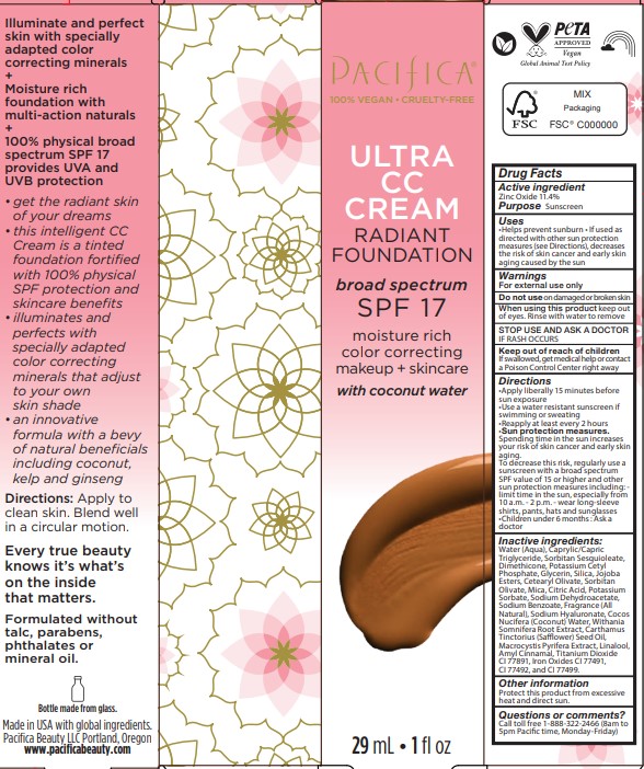 NDC 61197-301 Ultra Cc Radiant Foundation Broad Spectrum Spf 17 Warm ...