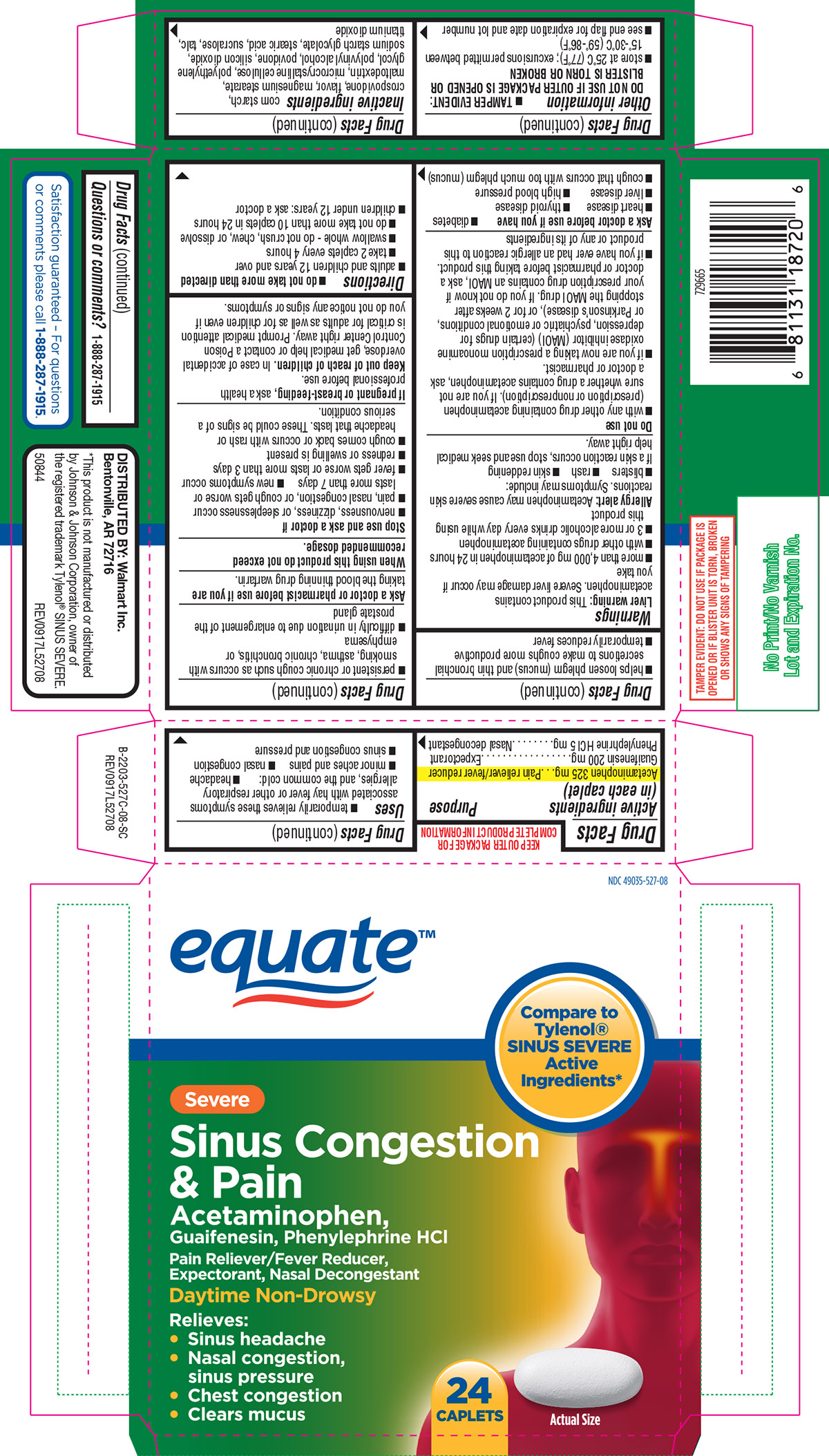 NDC 49035 527 Sinus Congestion And Pain Severe Tablet Film Coated Oral NDC 49035 527 Sinus Congestion And Pain Severe Tablet Film Coated Oral