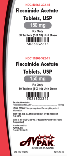 Flecainide Acetate Tablet- Images NDC50268-320
