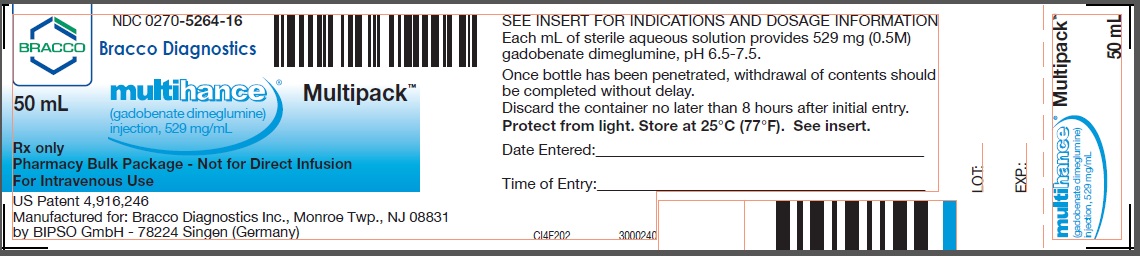 NDC 0270-5264 Multihance Injection, Solution Intravenous