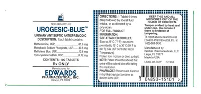 FDA Label for Urogesic Blue Tablet, Coated Oral - Indications, Usage ...