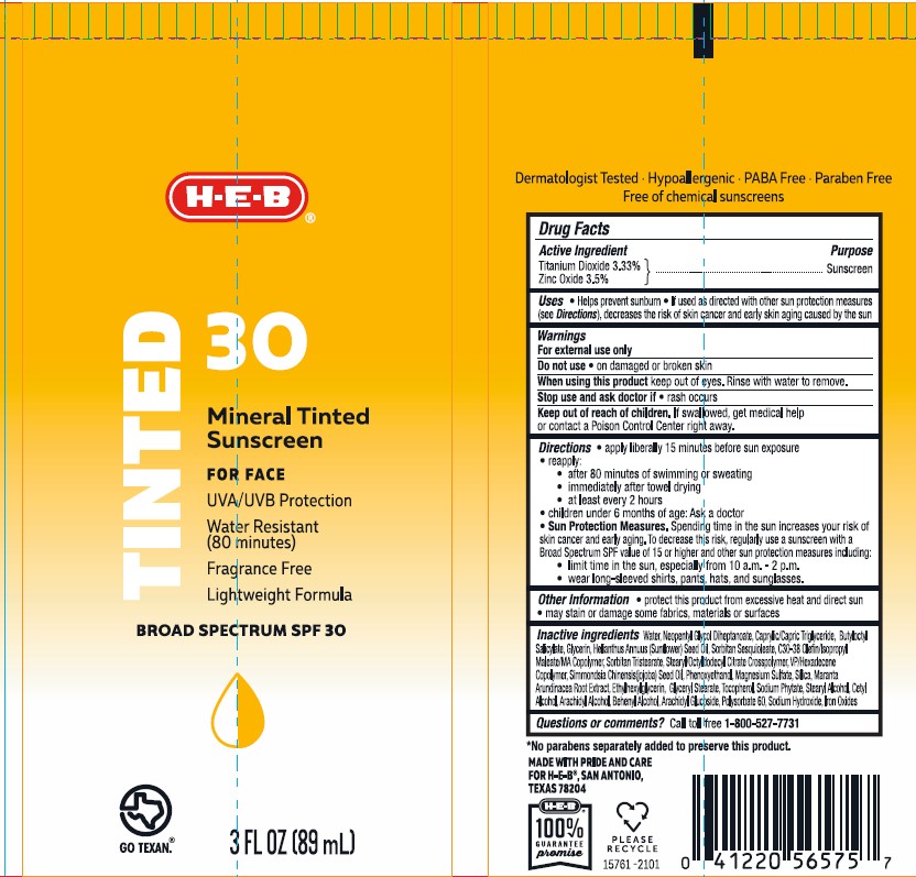 NDC 37808-145 Heb Tinted 30 Mineral Sunscreen For Face Lotion Topical