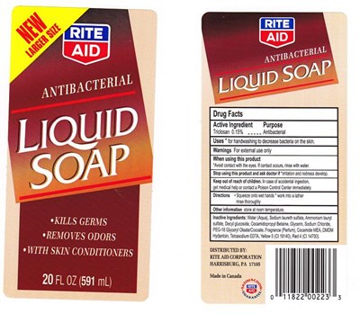 FDA Label for Rite Aid Antibacterial - Indications, Usage & Precautions