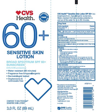 FDA Label for Cvs Health 60 Plus Sensitive Skin Sun - Indications ...