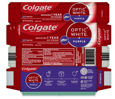FDA Label for Colgate Optic White Purple Paste, Dentifrice Dental ...