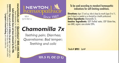 Chamomilla Liquid- FDA Label NDC55714-9021