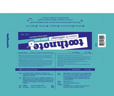 NDC 73065-0009 Toothpastetoothpaste (aqua Mint Flavor) Paste ...