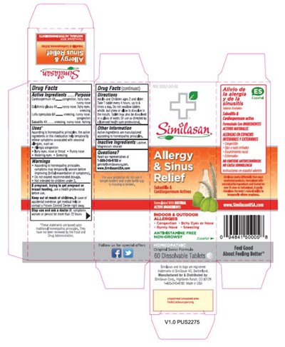 FDA Label for Allergy And Sinus Relief - Indications, Usage & Precautions