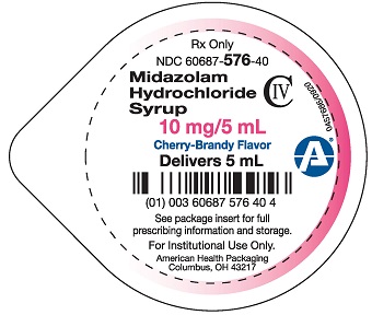 Midazolam Hydrochloride Syrup- Images NDC60687-576