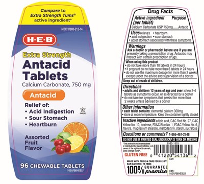 Heb Extra Strength Antacid- Images NDC37808-212
